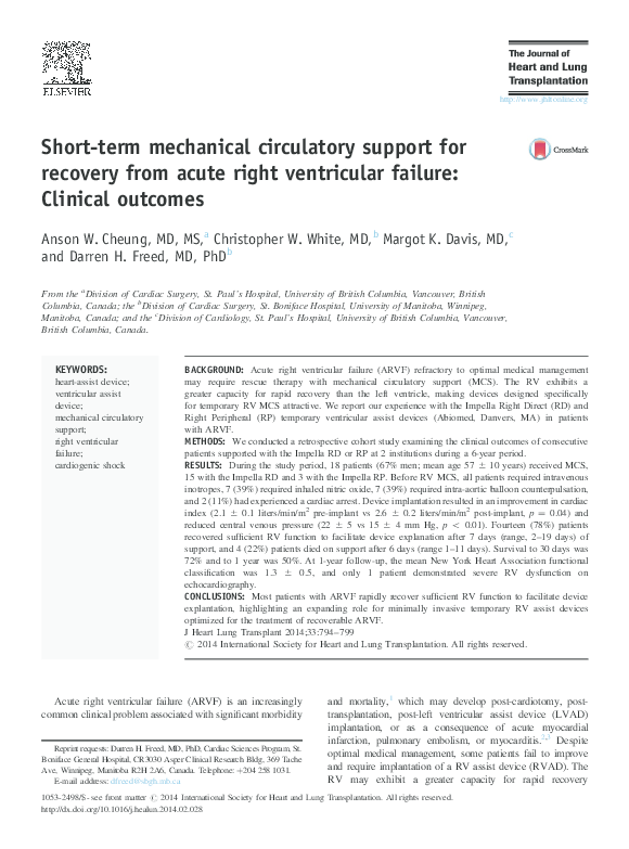 (PDF) Temporary Mechanical Circulatory Support for Transcatheter Aortic ...
