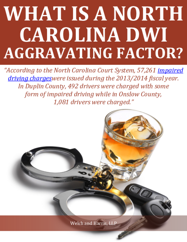 (PDF) What Is A North Carolina DWI Aggravating Factor | Christopher J ...