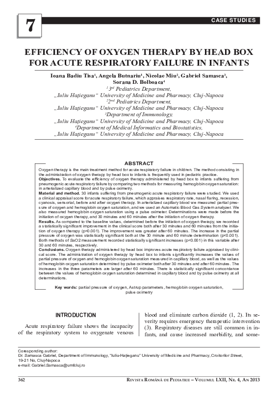 (PDF) Eficiency of oxygen therapy by head box for acute respiratory ...