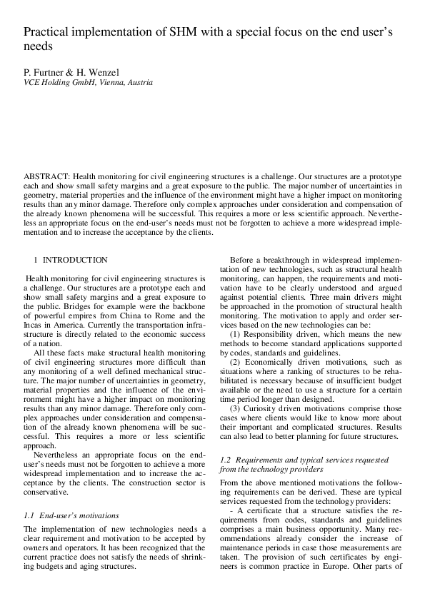 (PDF) Practical implementation of SHM with a special focus on the end ...