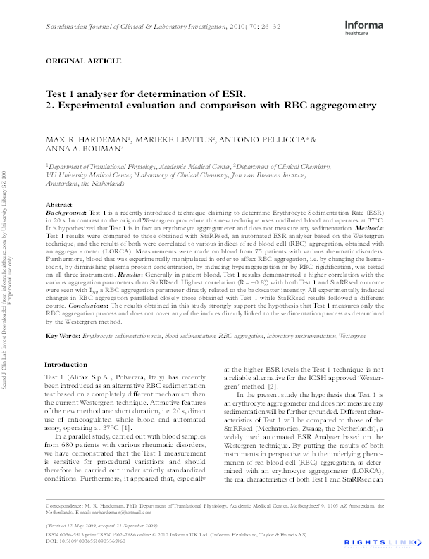 (PDF) Test 1 analyser for determination of ESR. 1. Practical evaluation ...