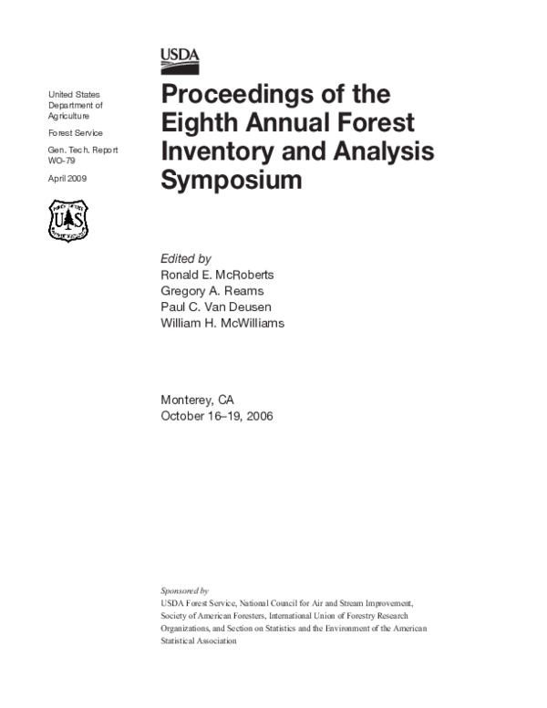 (PDF) Proceedings of the fourth annual Forest Inventory and Analysis ...