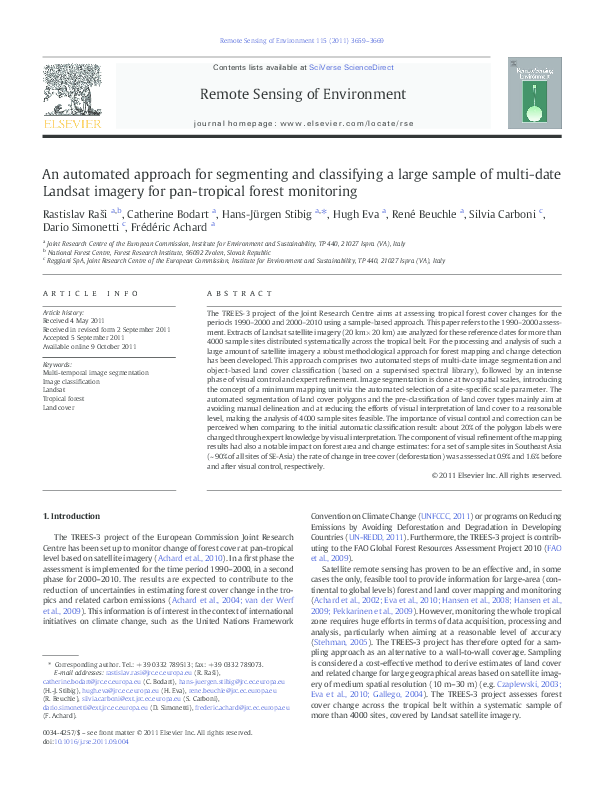 Pdf An Automated Approach For Segmenting And Classifying A Large