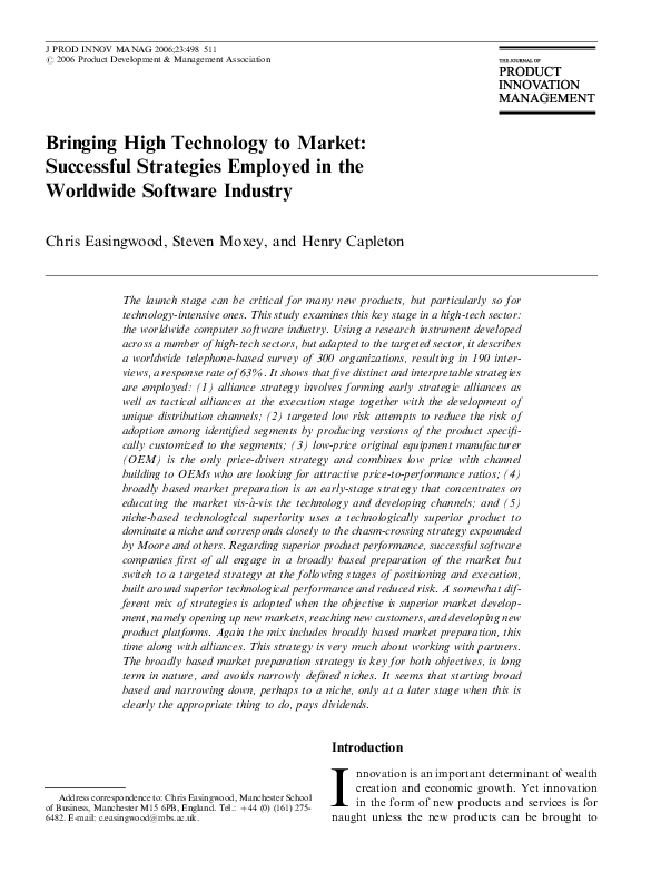 Business & High Technology