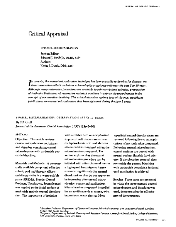 (PDF) Critical Appraisal