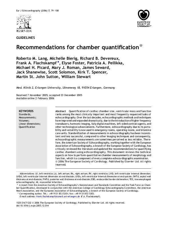 (PDF) Recommendations for chamber quantification☆
