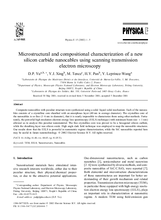 (PDF) Microstructural and compositional characterisation of the ...