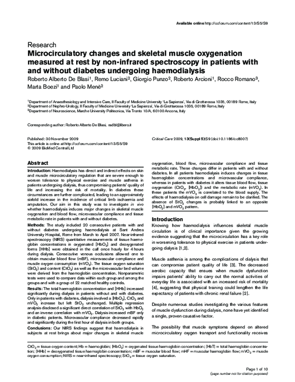 (PDF) Muscle perfusion and oxygen consumption by near-infrared ...