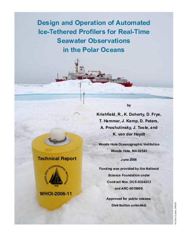 (PDF) Design and operation of automated ice-tethered profilers for real ...