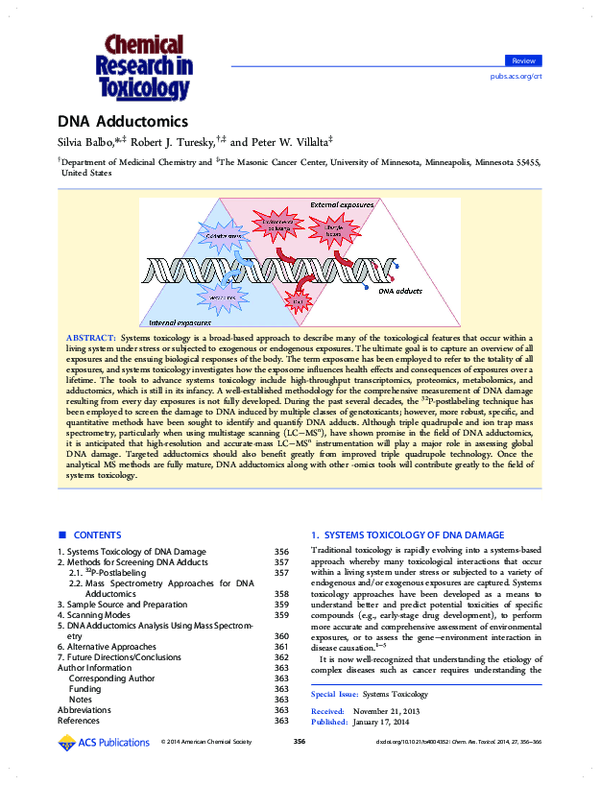 (PDF) DNA Adductomics