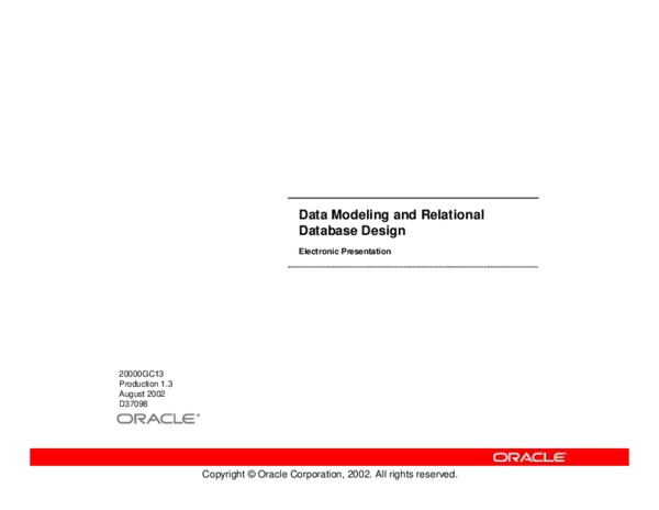 Pdf Data Modeling And Relational Database Design