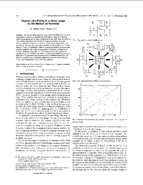 (PDF) Robust line fitting in a noisy image by the method of moments