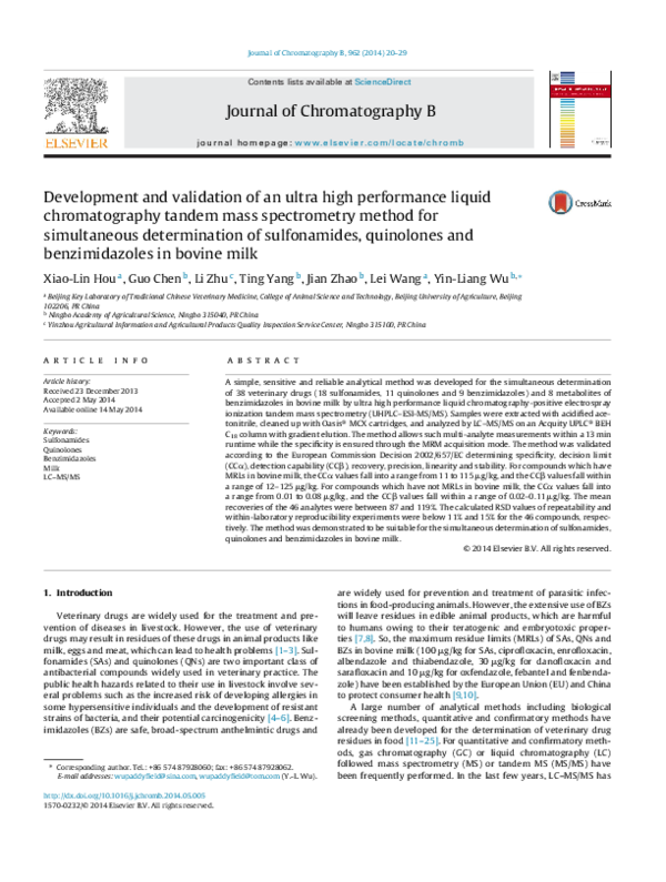 (PDF) Development and validation of a ultra-high-performance liquid chromatography-UV method for ...