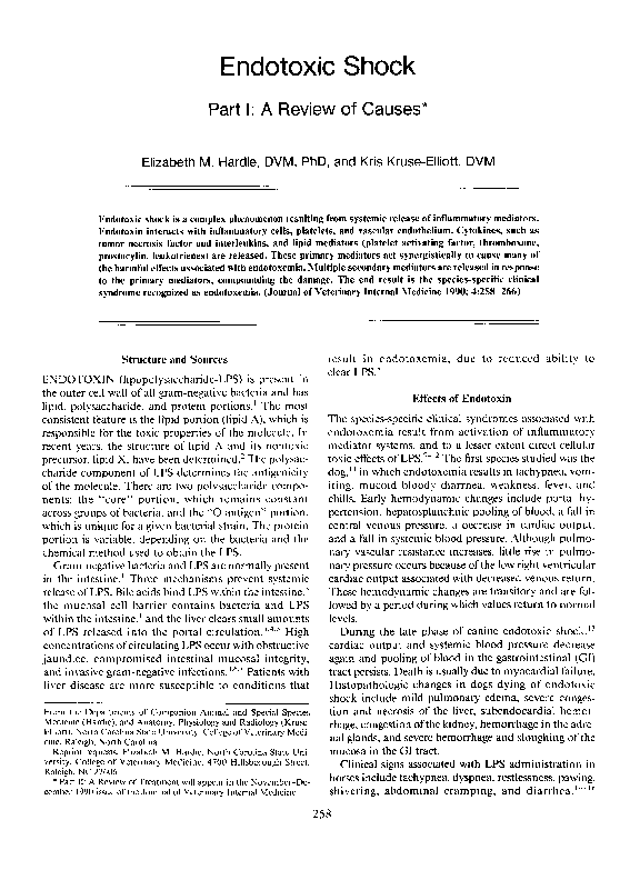 (PDF) Endotoxic Shock