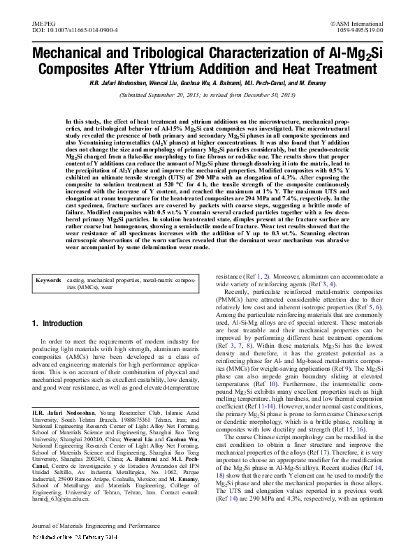 (PDF) Mechanical and tribological characterization of tetrahedral ...