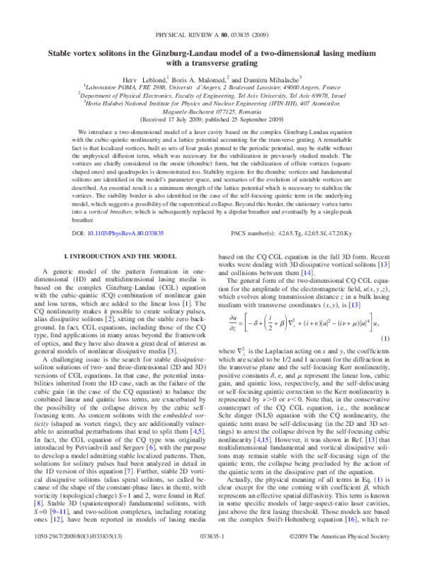 (PDF) Cubic-quintic solitons in the checkerboard potential | Boris ...