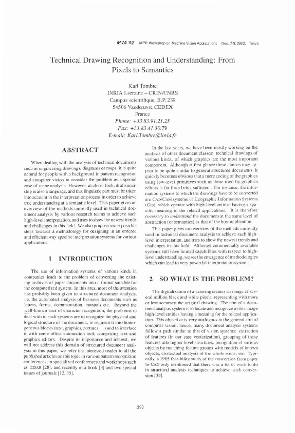 (PDF) Technical Drawing Recognition and Understanding: From Pixels to ...
