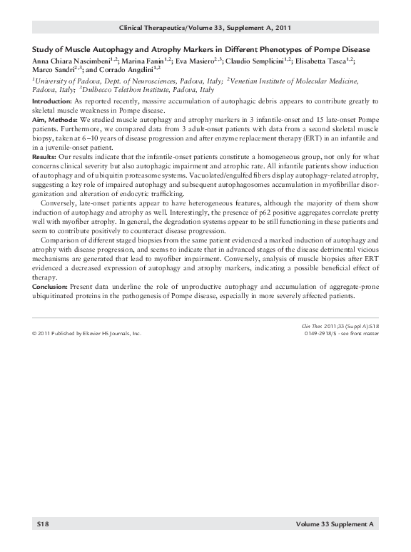 (PDF) Study of Muscle Autophagy and Atrophy Markers in Different ...