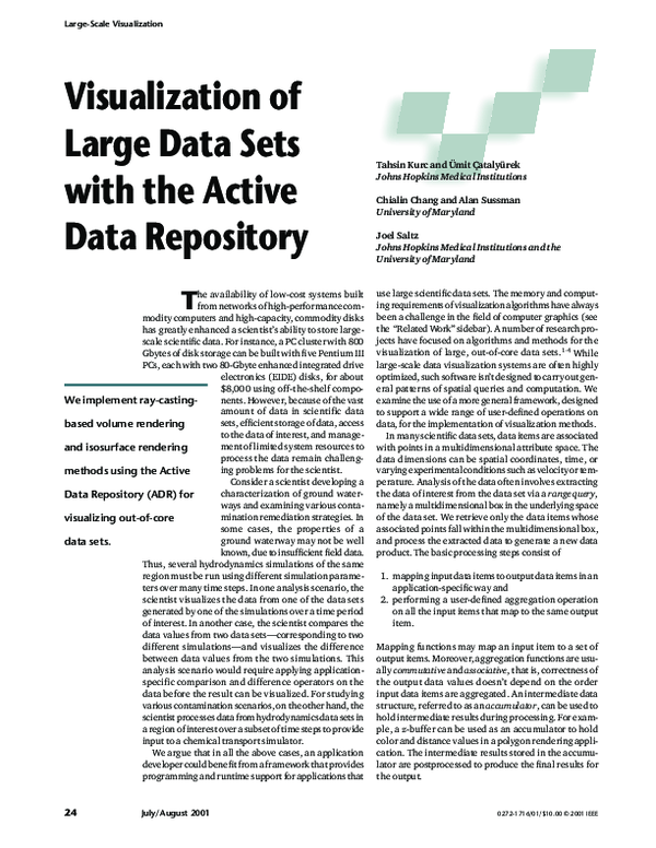 (PDF) Visualization of Large Data Sets with the Active Data Repository