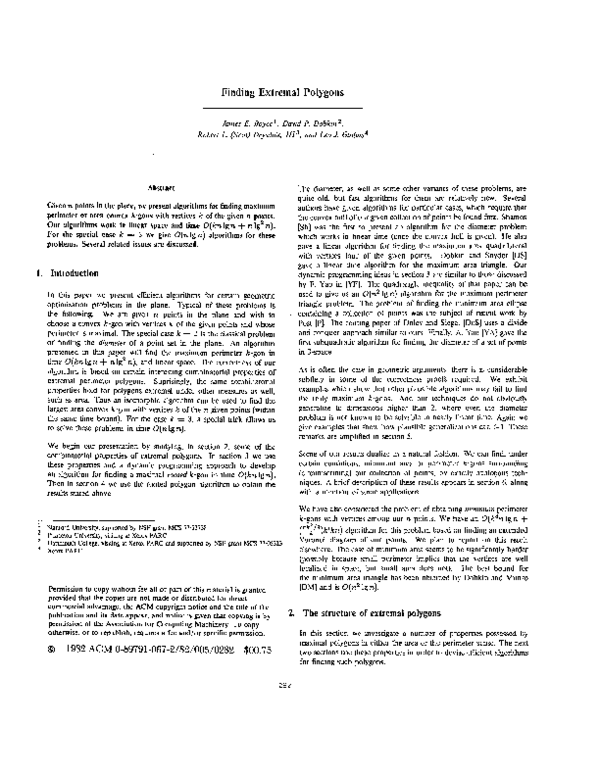 (PDF) Finding extremal polygons