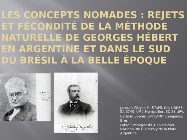 (PPT) Les concepts nomades : rejets et fécondité de la méthode ...