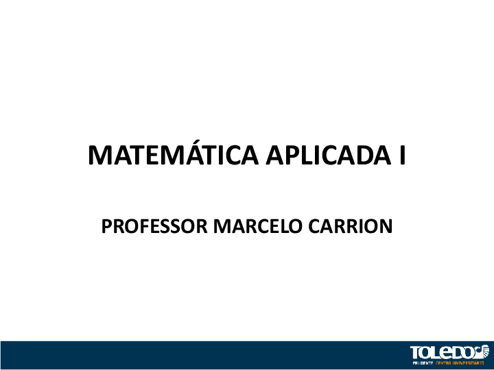 (PDF) MATEMÁTICA APLICADA I