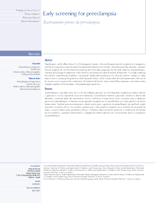 (PDF) OC10.02: Validation of a first-trimester screening model for pre ...