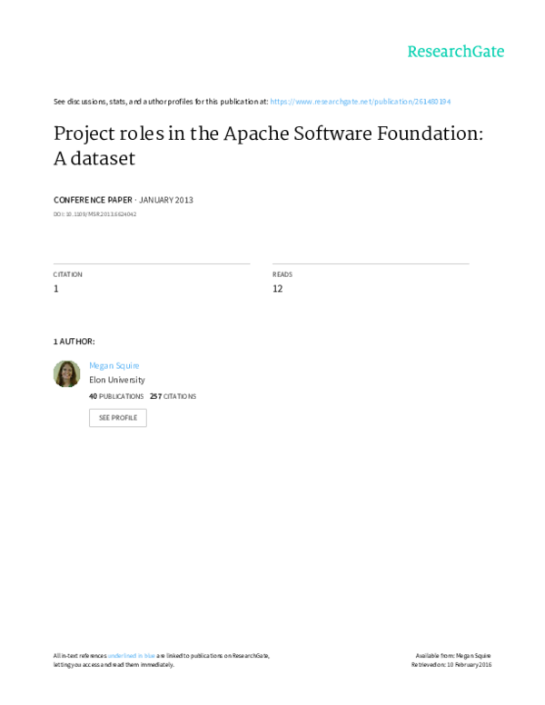 apache software foundation