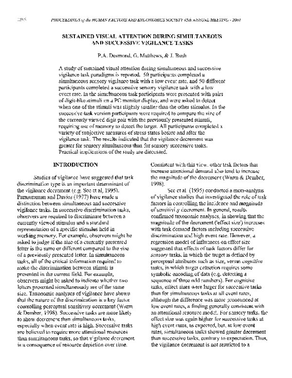 (PDF) Sustained visual attention during simultaneous and successive ...