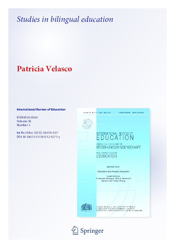(PDF) Studies in bilingual education