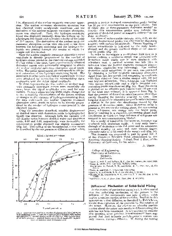 (PDF) Diffusional Mechanism of Solid–Solid Mixing