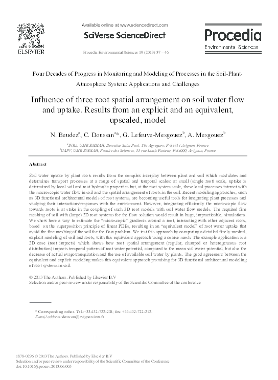 Pdf Comparing Four Different Modeling Approaches For Predicting Root