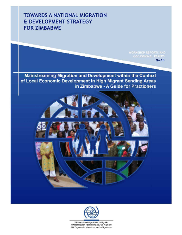 (PDF) Guidelines for Mainstreaming Migration and Development in Local ...
