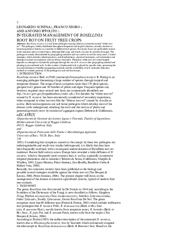 (DOC) Integrated Management of Rosellinia nEcatrix Root Rot on Fruit ...