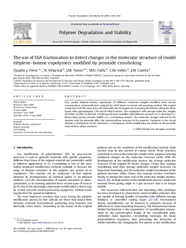 (PDF) The use of SSA fractionation to detect changes in the molecular ...