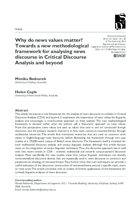 (PDF) (2014) Why do news values matter? Towards a new methodological ...