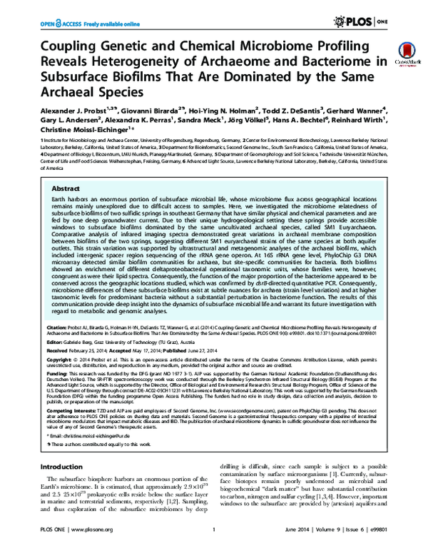 (PDF) Tackling the minority: sulfate-reducing bacteria in an archaea-dominated subsurface ...