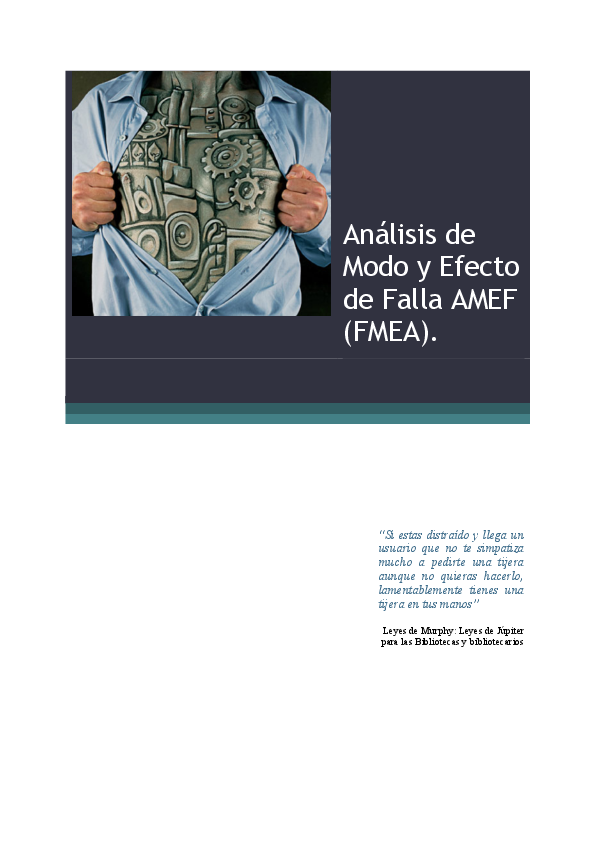(PDF) Análisis de Modo y Efecto de Falla.