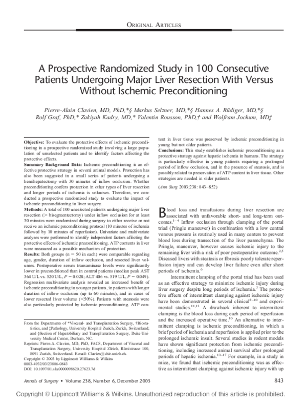 (PDF) A Prospective Randomized Study in 100 Consecutive Patients ...