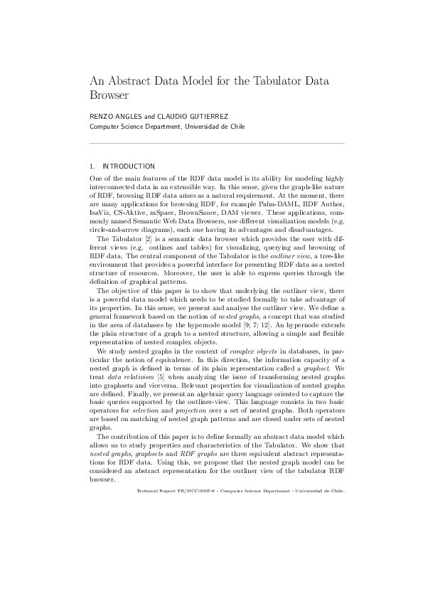 (PDF) An Abstract Data Model for the Tabulator Data Browser