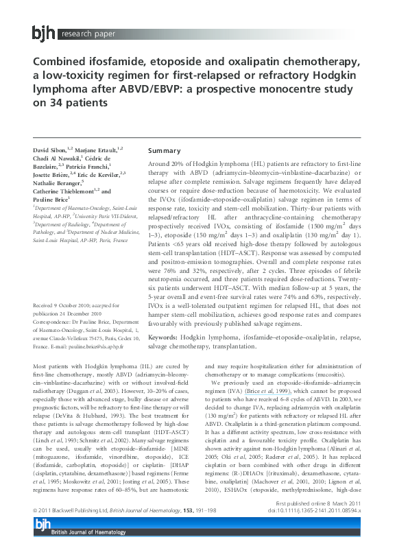 Mini Beam Chemo Protocol - The Best Picture Of Beam