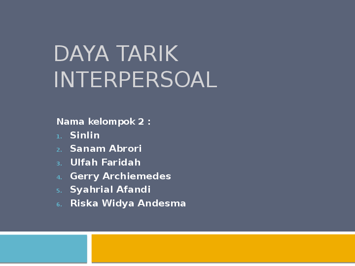 (PPT) ppt daya tarik interpersonal