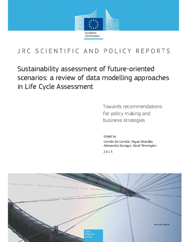 (PDF) Sustainability assessment of future-oriented scenarios: a review ...