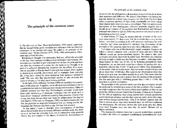(PDF) The principle of the common cause