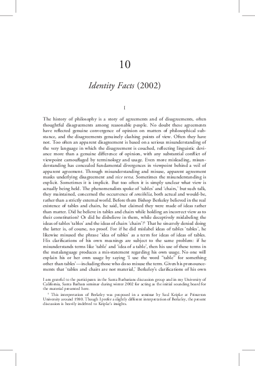 (PDF) Identity Facts