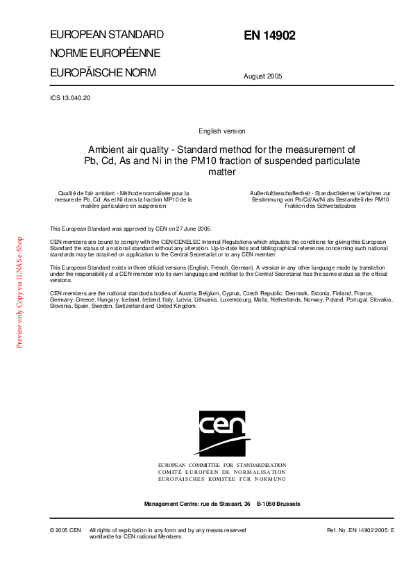 (PDF) EN 14902{2005} (E) (1)