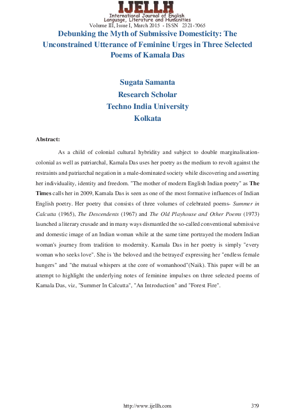 (PDF) Debunking the Myth of Submissive Domesticity: The Unconstrained ...