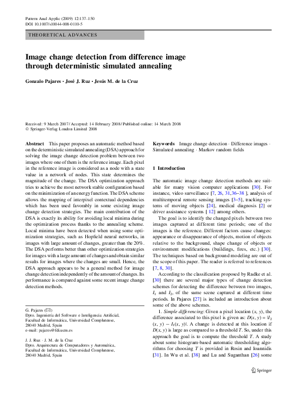 (PDF) Image change detection from difference image through ...