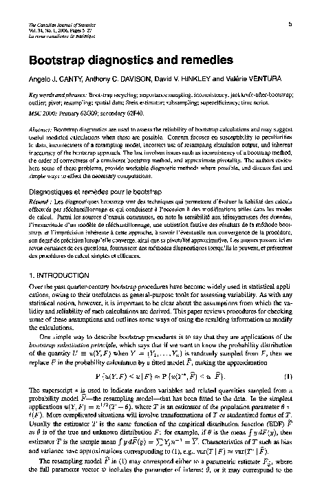 bootstrap methods and their application davison pdf