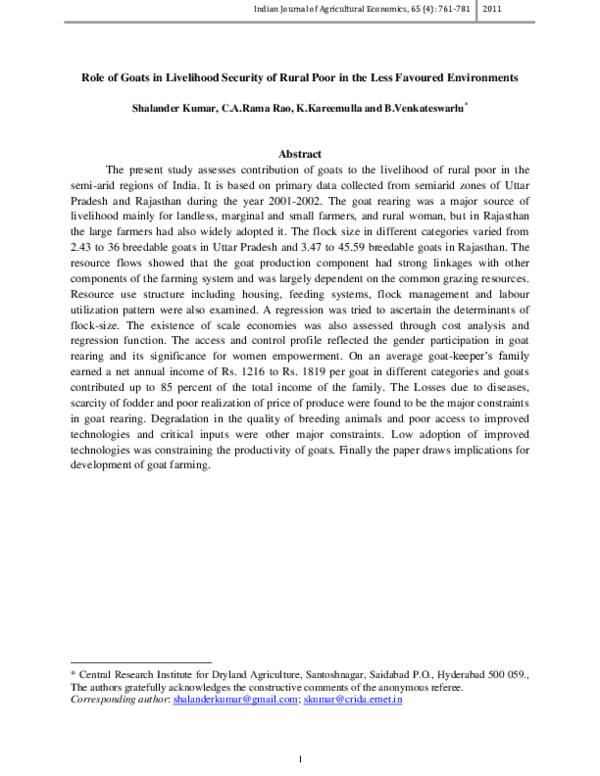 (DOC) Final goat rearing project proposal - | Md. Masudul Hassan ...